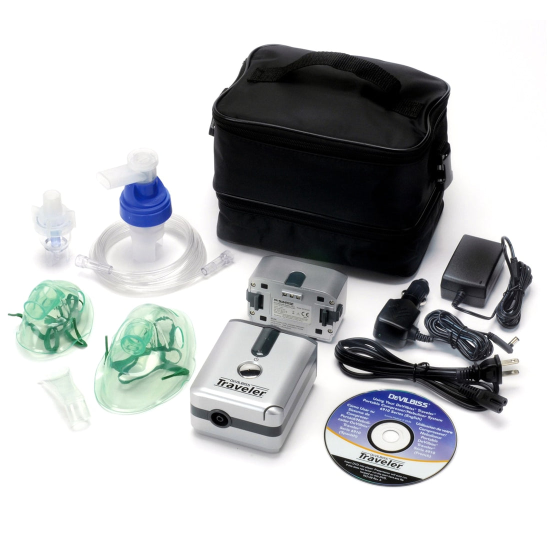 Devilbiss Traveler Portable Nebulizer with Rechargeable Battery ...